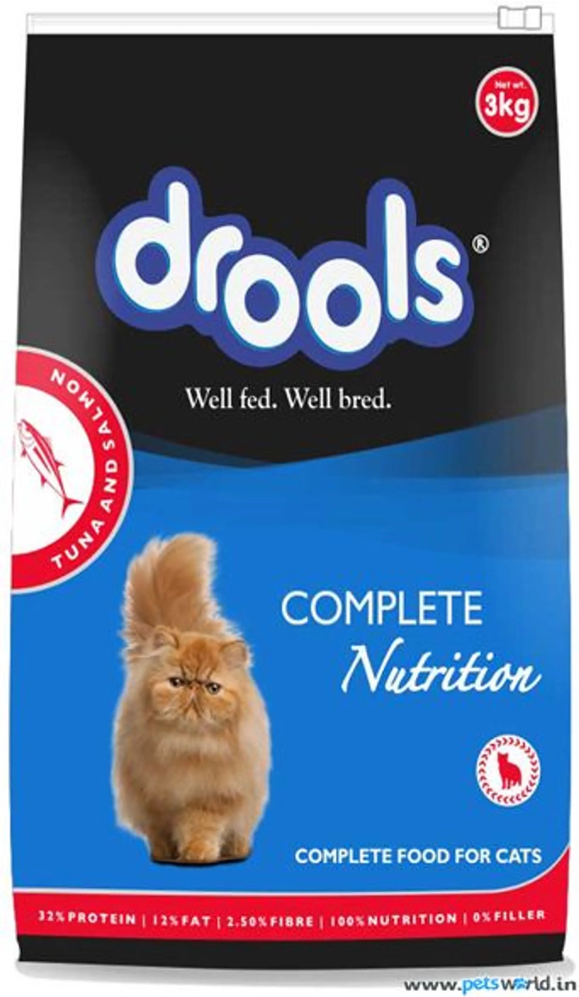 Buy Drools Cat Food Adult Tuna & Salmon Online - Save Now! – Petsworld