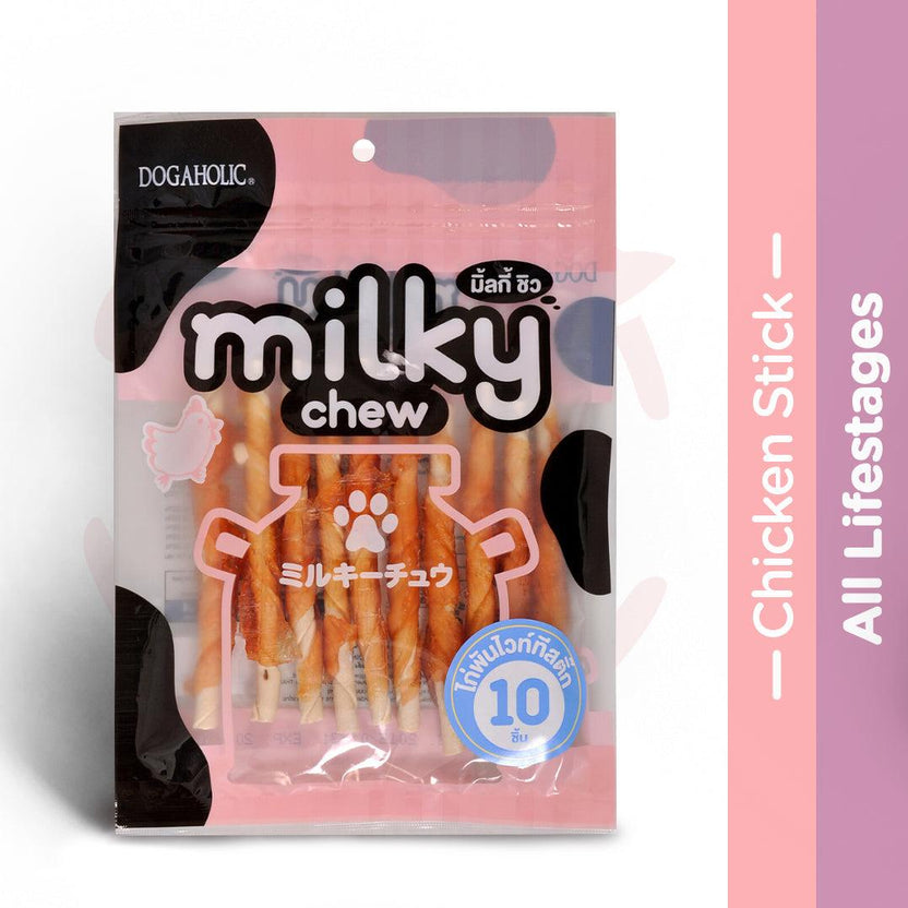 Buy Dogaholic Milky Chew Chicken Stick Style Dog Treat Online – Petsworld