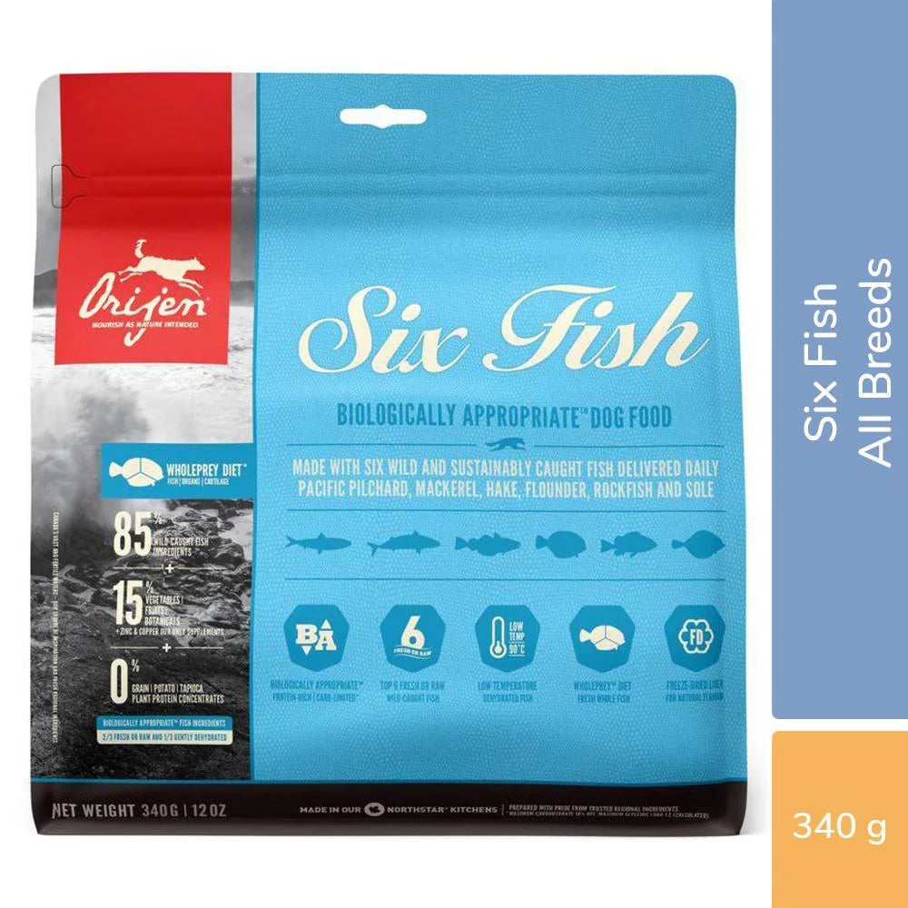 Buy Orijen Six Fish Dog Food Online – Premium Grain-Free Diet! – Petsworld